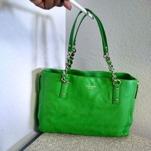 kate spade | Bags | Kate Spade Ny Green Pebbled Leather Bag | Poshmark